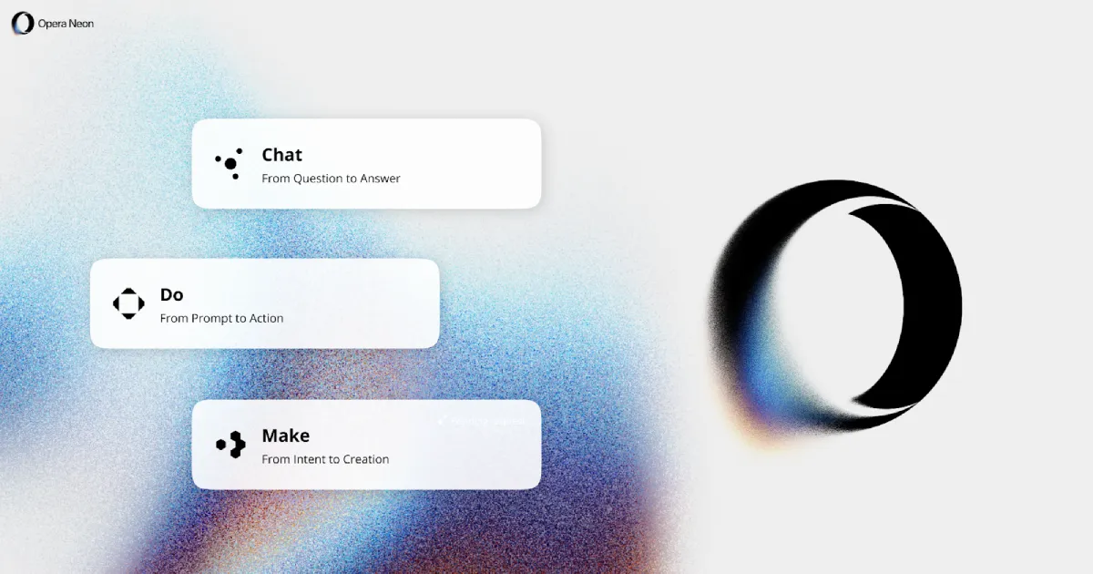 Opera debuts Neon, an AI browser for shopping and coding