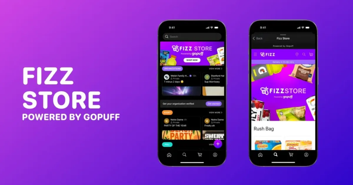 Fizz, the college social app, adds grocery delivery